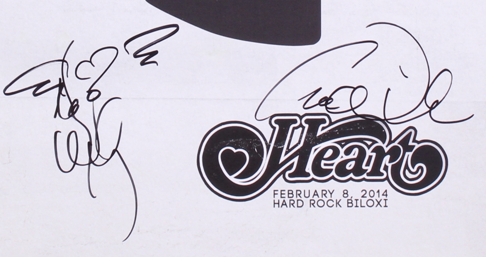 Ann Wilson & Nancy Wilson Signed "Heart" 12.5x18.5 Poster (JSA COA ...