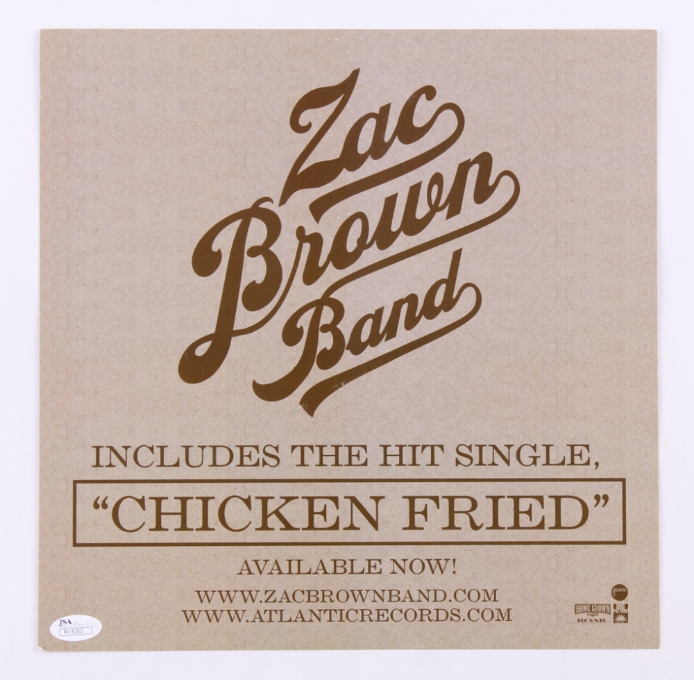 Zac Brown Band "The Foundation" 12x12 Poster Signed By (4) With Zac ...