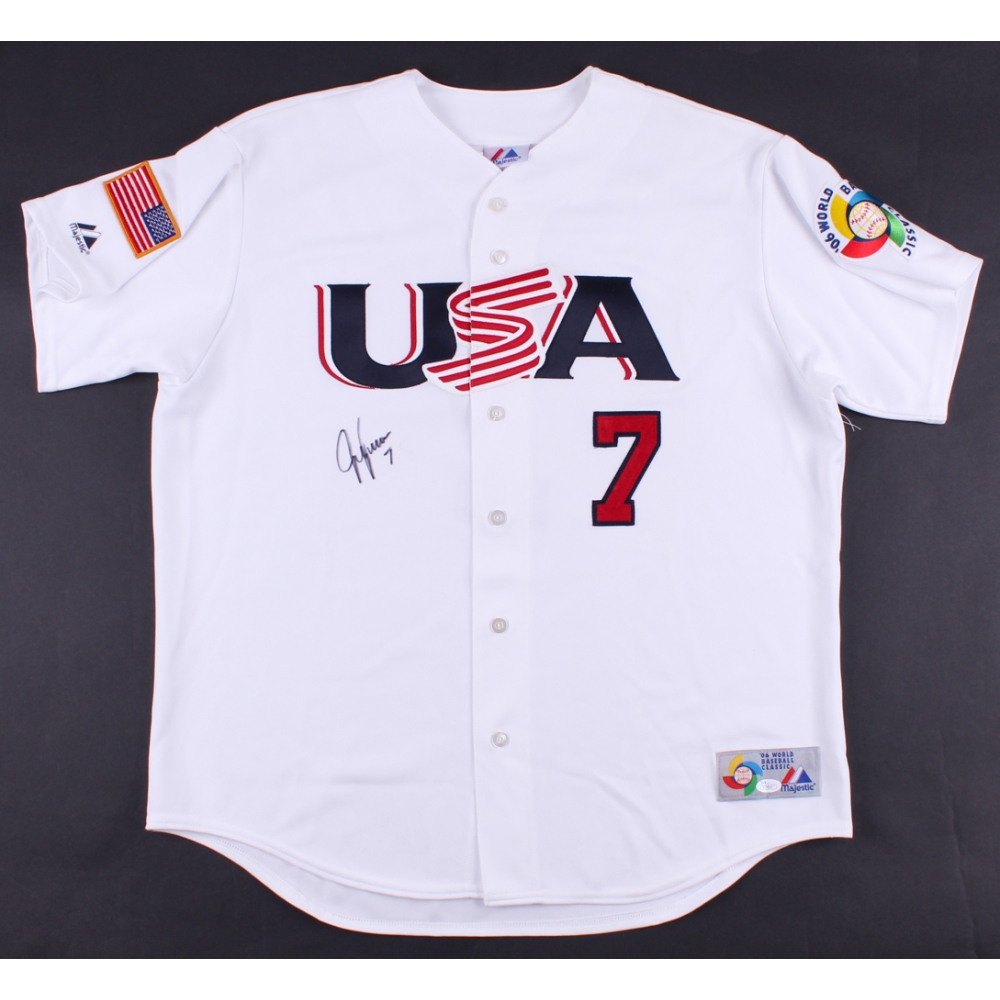 Jeff Francoeur Signed USA '06 World Baseball Classic Patch Jersey (JSA ...