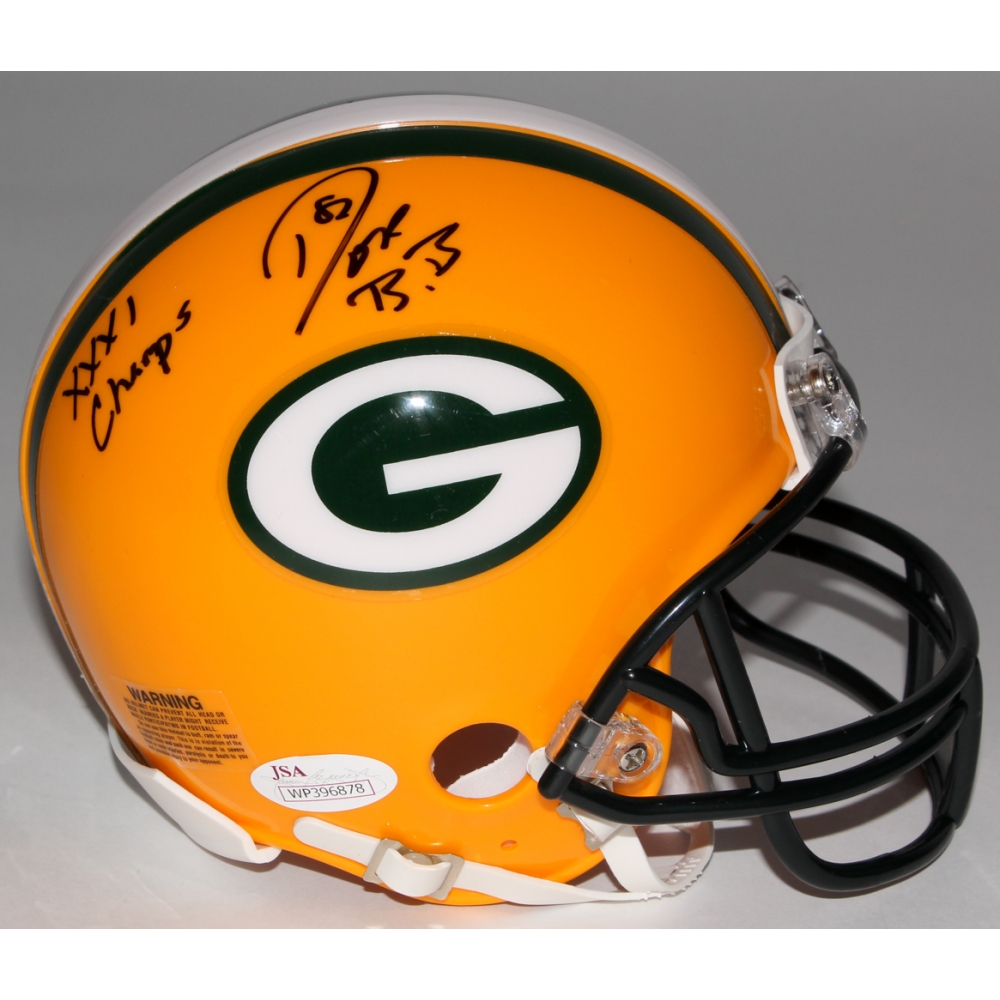 Don Beebe Signed Packers Mini-Helmet Inscribed "XXXI Champs" (JSA COA ...