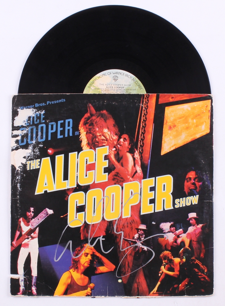 Alice Cooper Signed "The Alice Cooper Show" Record Album Cover (JSA COA ...