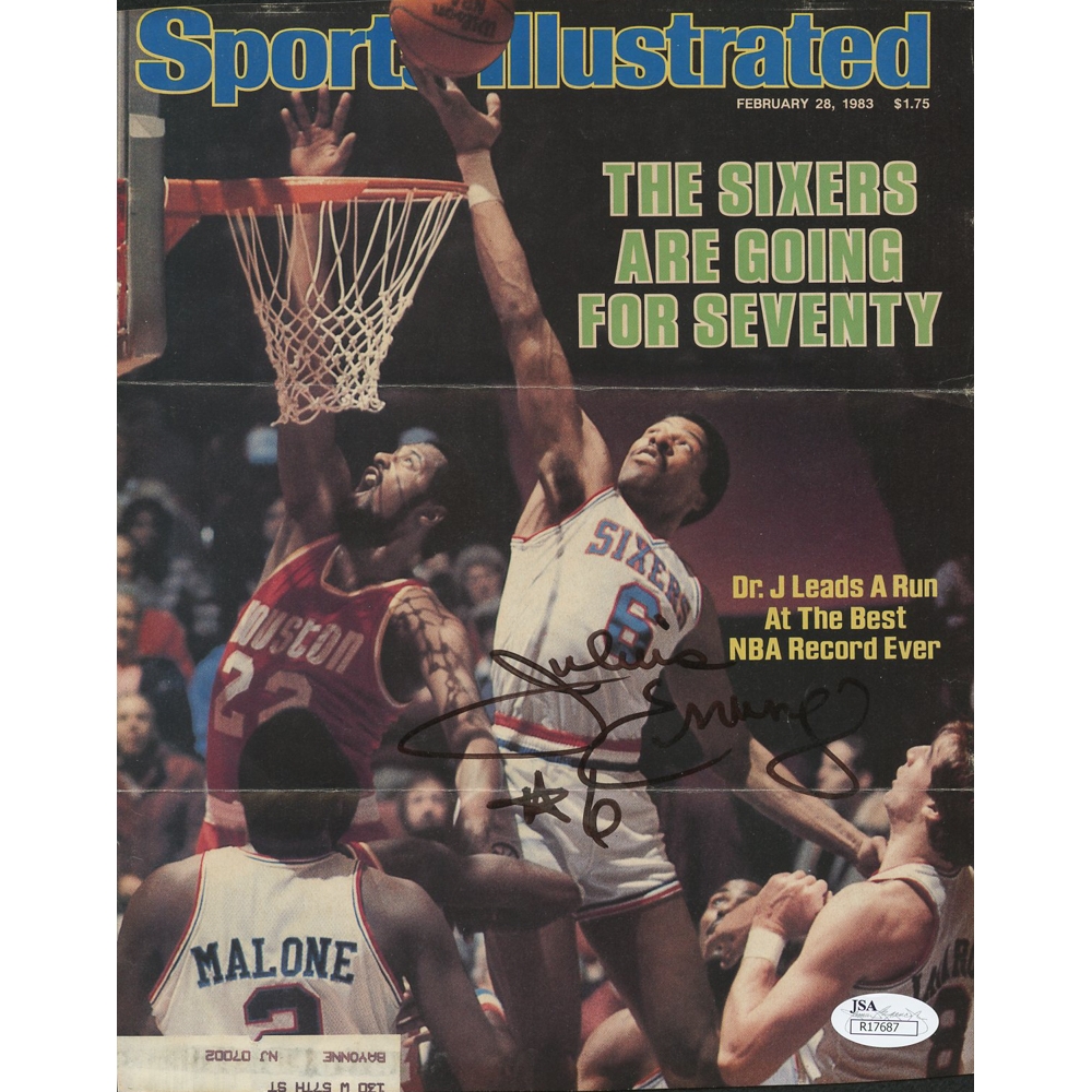Julius Erving Signed Sport Illustrated Magazine Cover (JSA COA) | Pristine Auction