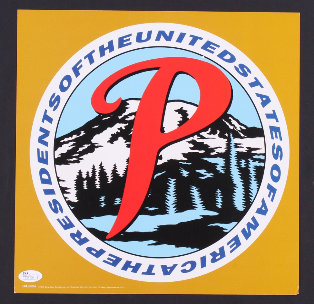 Jason Finn, Chris Ballew & Dave Dederer Signed 12x12 "The Presidents of ...