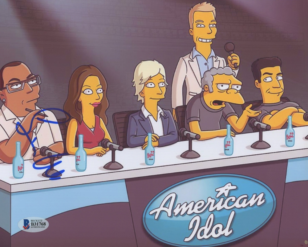 Simon Cowell Signed 'The Simpsons' 8x10 Photo (Beckett COA) | Pristine ...