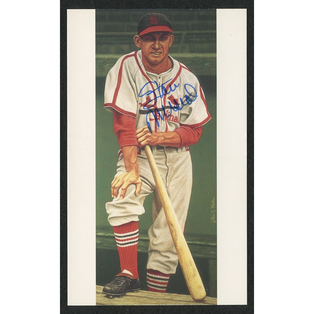Stan Musial Signed Cardinals 3x6 Postcard (JSA COA) | Pristine Auction