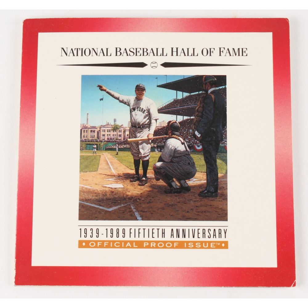 1939 -1989 National Baseball Hall of Fame 50th Anniversary Babe Ruth ...