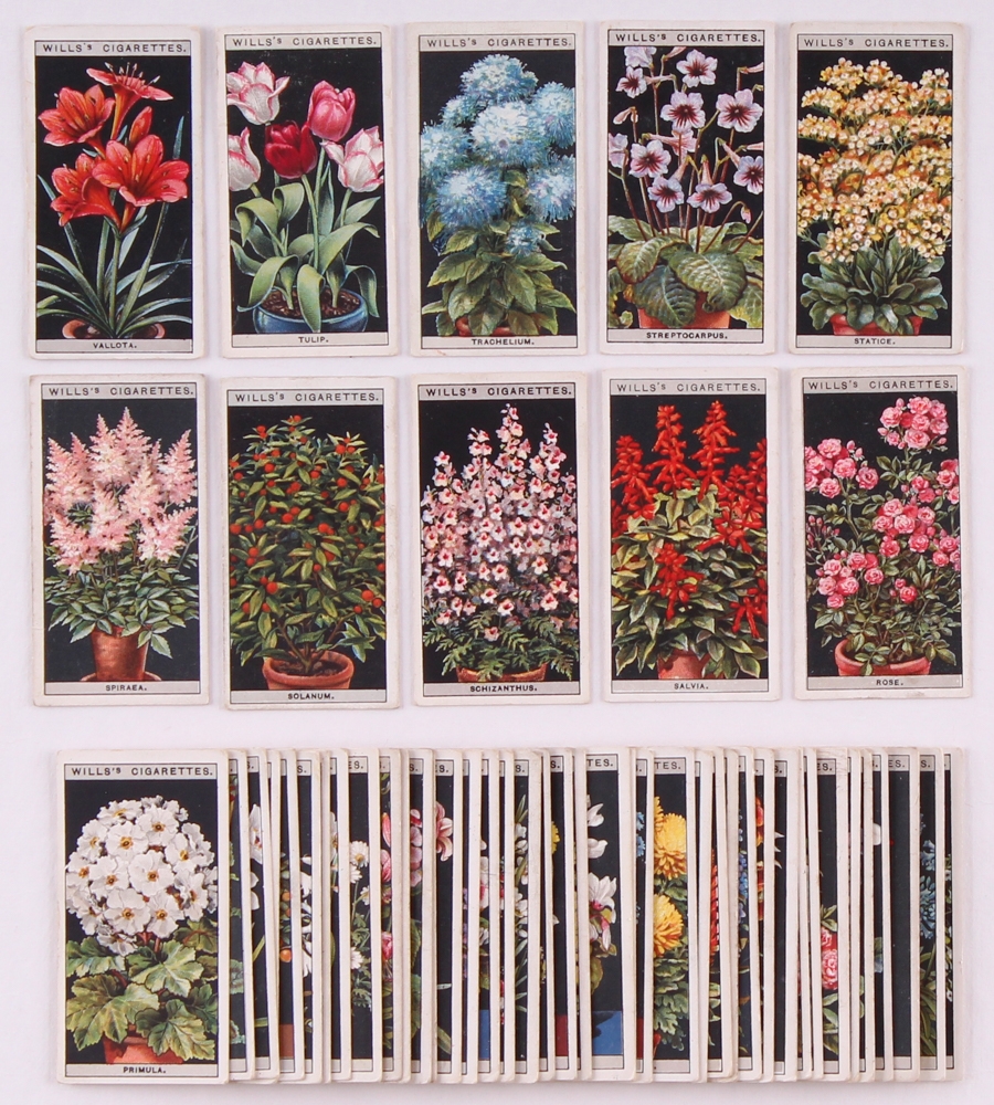 1925 Will's "Flower Culture in Pots" Complete Set of (50) Cigarette ...
