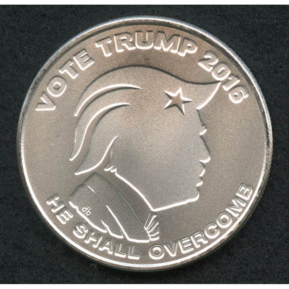 1 Troy Ounce .999 Fine Silver 2016 Vote Trump Round | Pristine Auction
