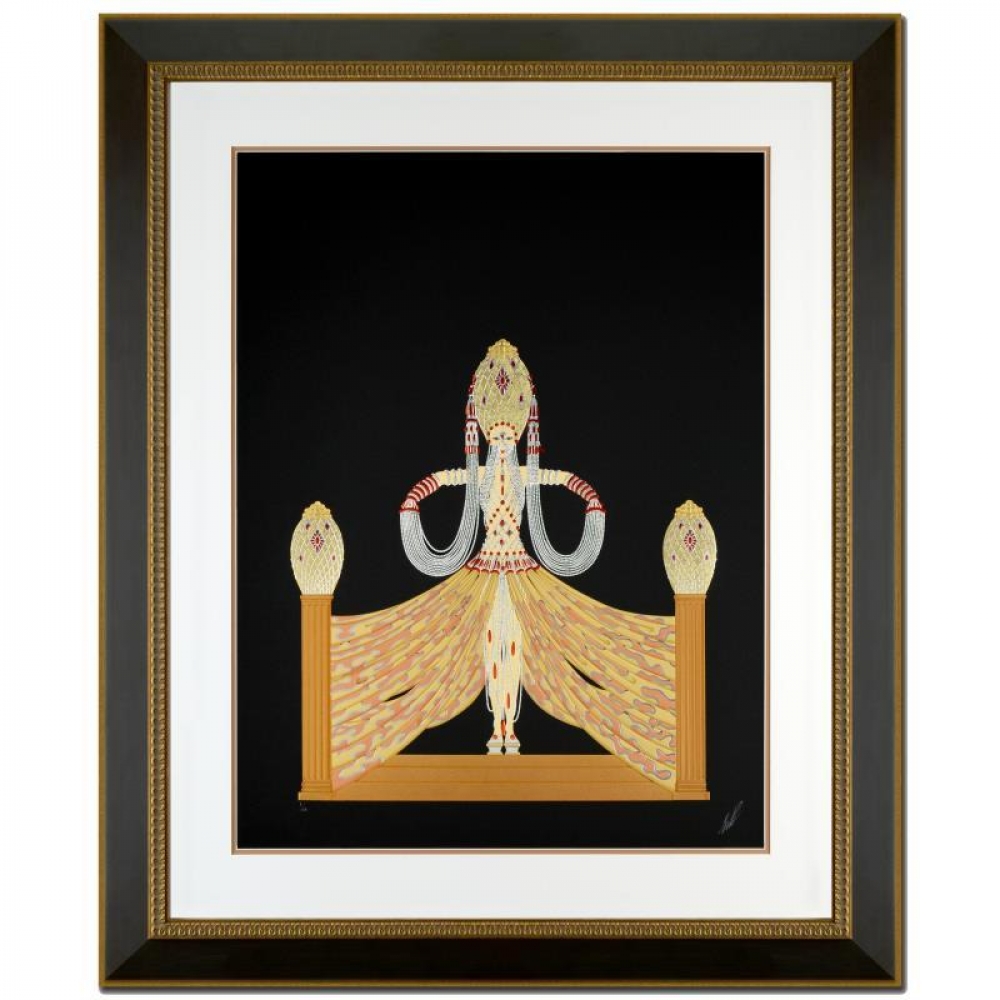 Erte Signed "Enchantress" LE 38x46 Custom Framed Serigraph #1/1 ...