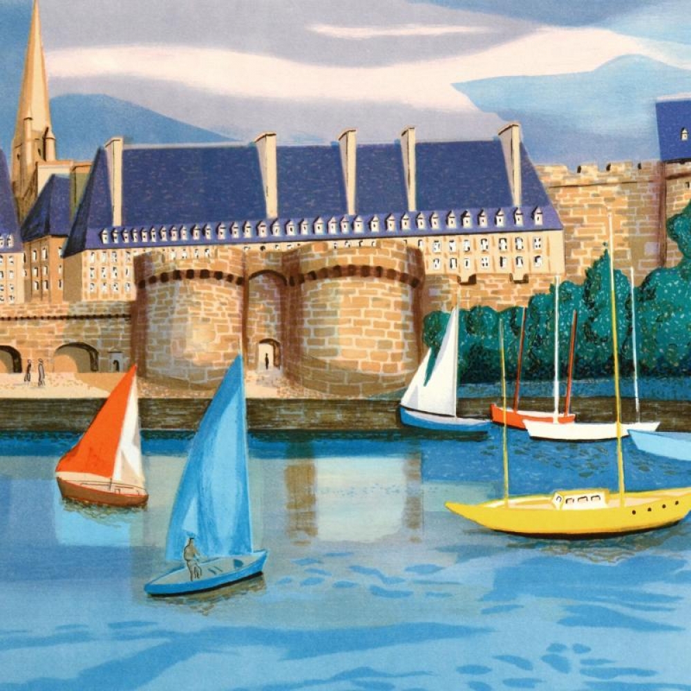 Georges Lambert Signed "St. Malo" LE 21x29 Lithograph (PA) | Pristine ...