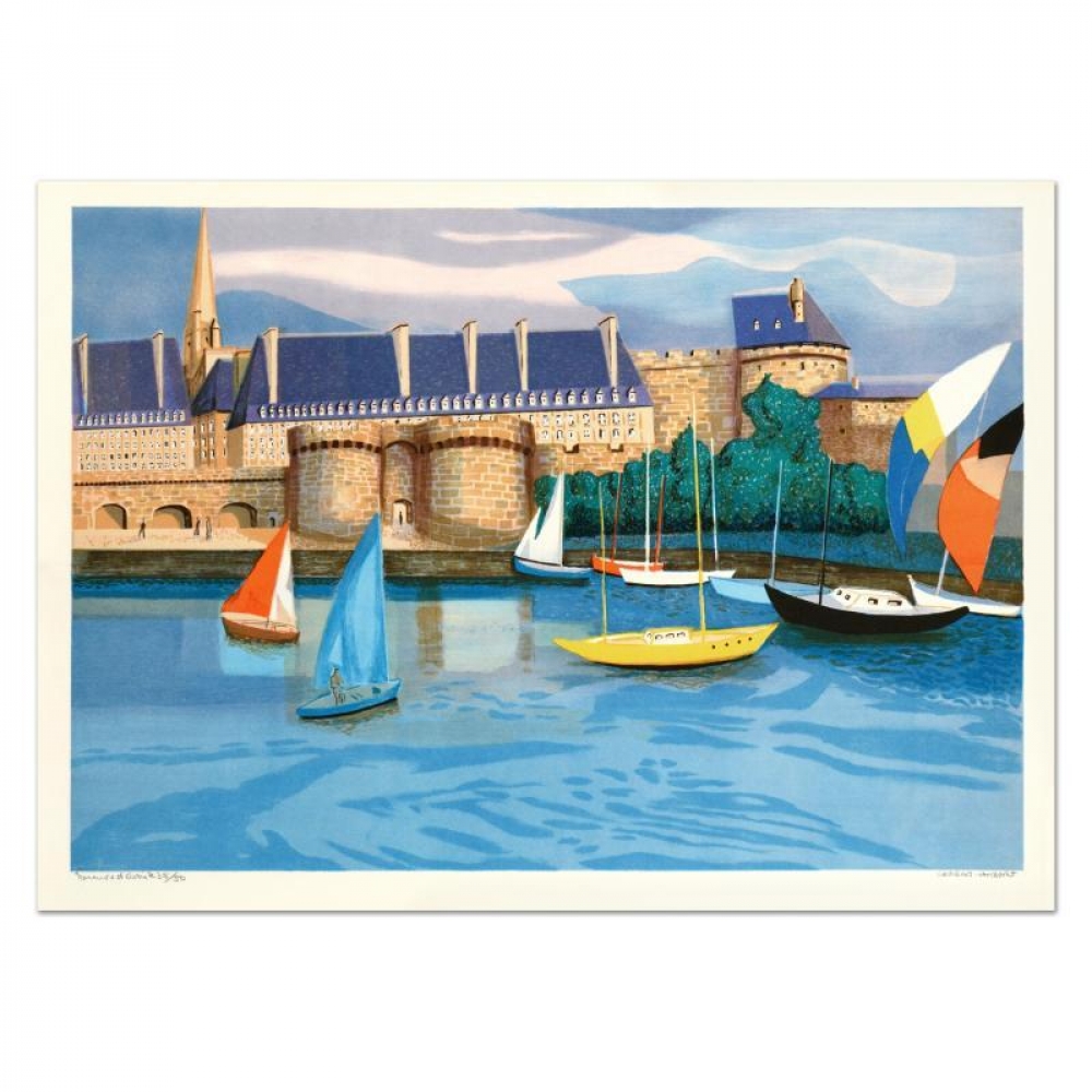 Georges Lambert Signed "St. Malo" LE 21x29 Lithograph (PA) | Pristine ...