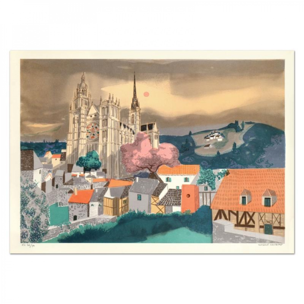 Georges Lambert Signed "Rouen" Limited Edition 21x29 Lithograph ...