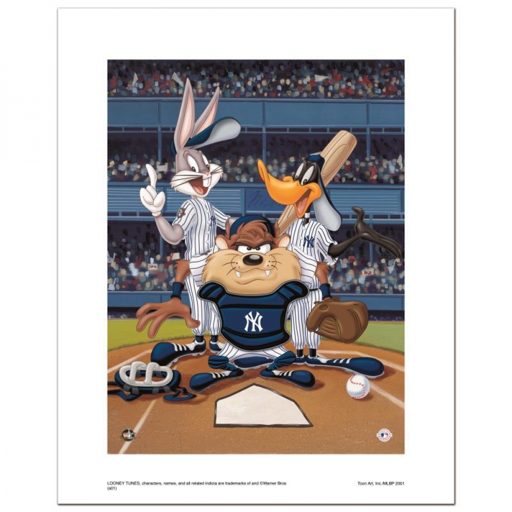 Warner Bros. "At the Plate (Yankees)" Numbered LE 16x20 Giclee ...