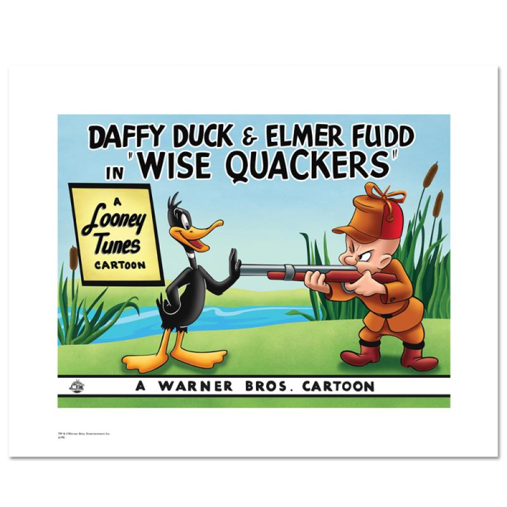 Warner Bros. "Wise Quackers - Gun" Numbered LE 20x16 Giclee | Pristine ...