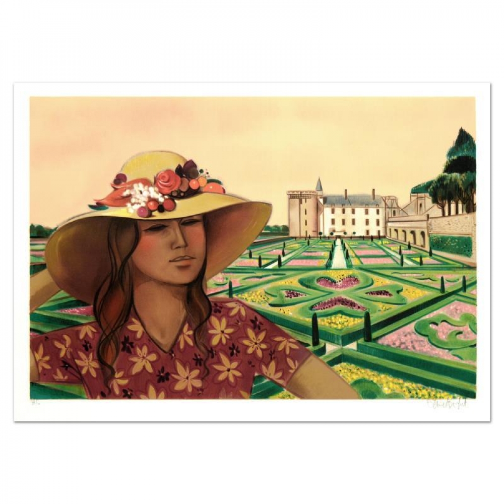 "Chateau and Gardens" LE 29x21 Lithograph by Robert Vernet Bonfort (PA ...