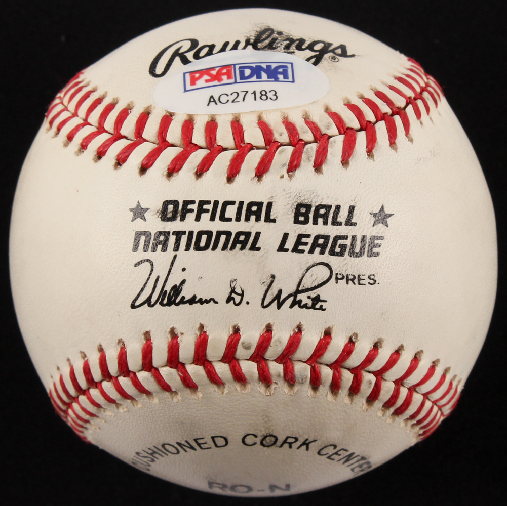 Wally Moon Signed ONL Baseball with High Quality Display Case (PSA COA ...