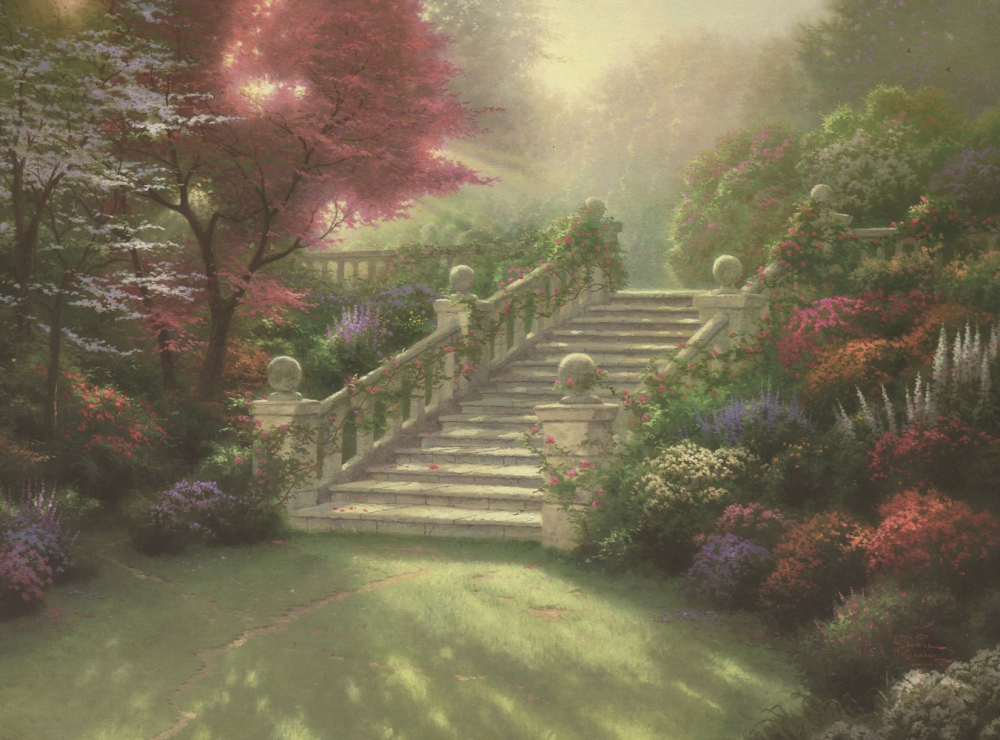 Thomas Kinkade "Stairway to Paradise" 8" x 10" Fine Art Print ...