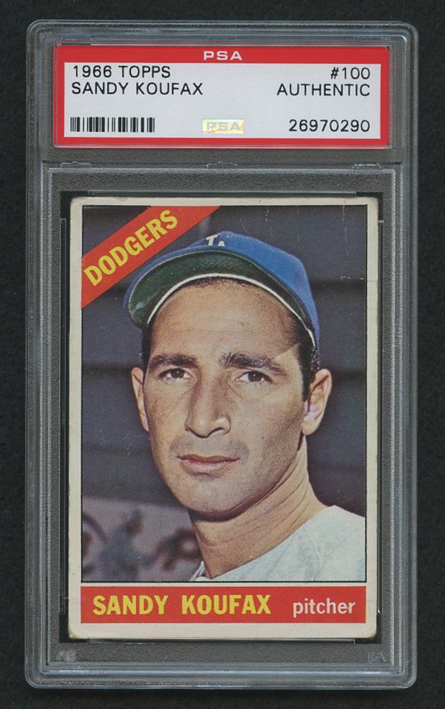 1966 Topps #100 Sandy Koufax (PSA Authentic) | Pristine Auction