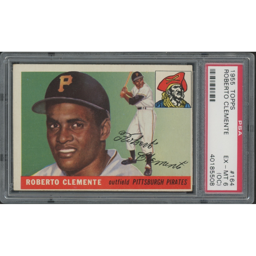 1955 Topps #164 Roberto Clemente RC (PSA 6) (OC) | Pristine Auction
