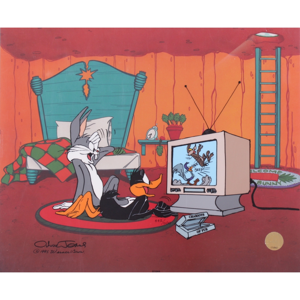 Chuck Jones Signed LE 13.5" x 16.5" "Just Fur Laughs” Looney Tunes ...