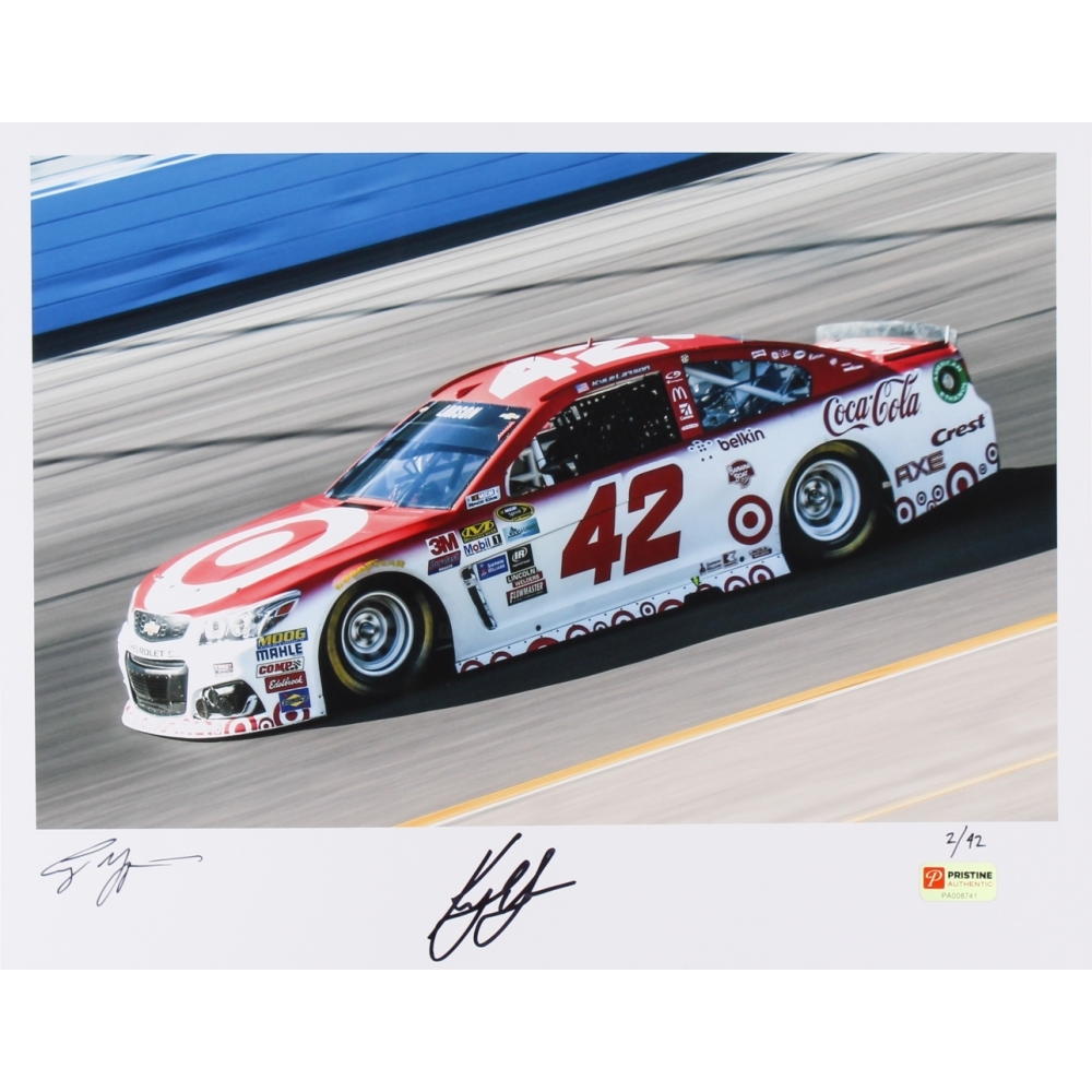 Kyle Larson Signed NASCAR Limited Edition 11x14 Photo #/42 (PA COA ...