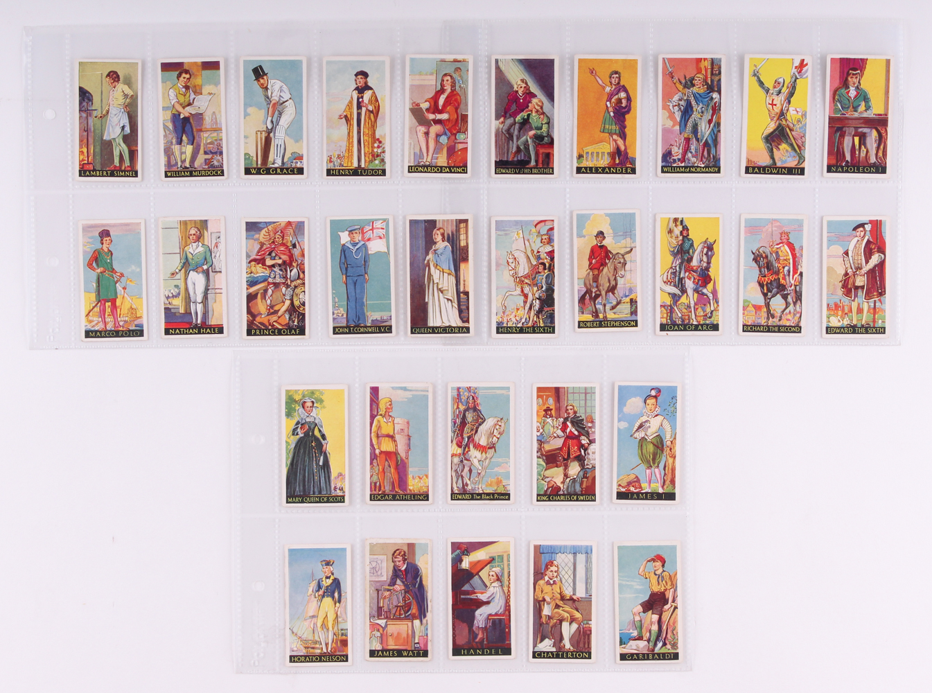 1936 Godfrey Phillips "Famous Minors" Complete Set of (50) Cigarette ...