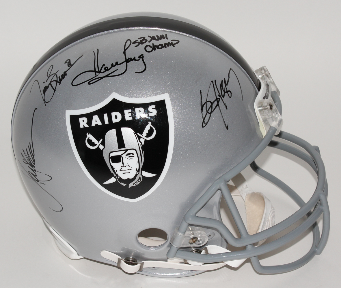 Bo Jackson,Marcus Allen, Tim Brown & Howie Long Signed Raiders ...
