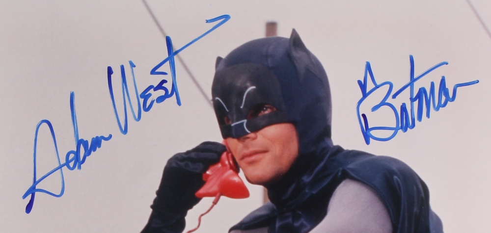 Adam West & Burt Ward Signed "Batman" 16x20 Photo Inscribed "Batman ...