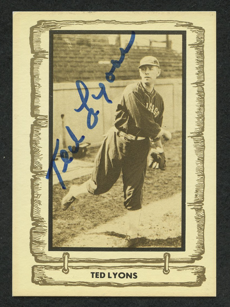 Ted Lyons Signed 1981 Cramer Sports Promotions #77 (JSA ALOA ...