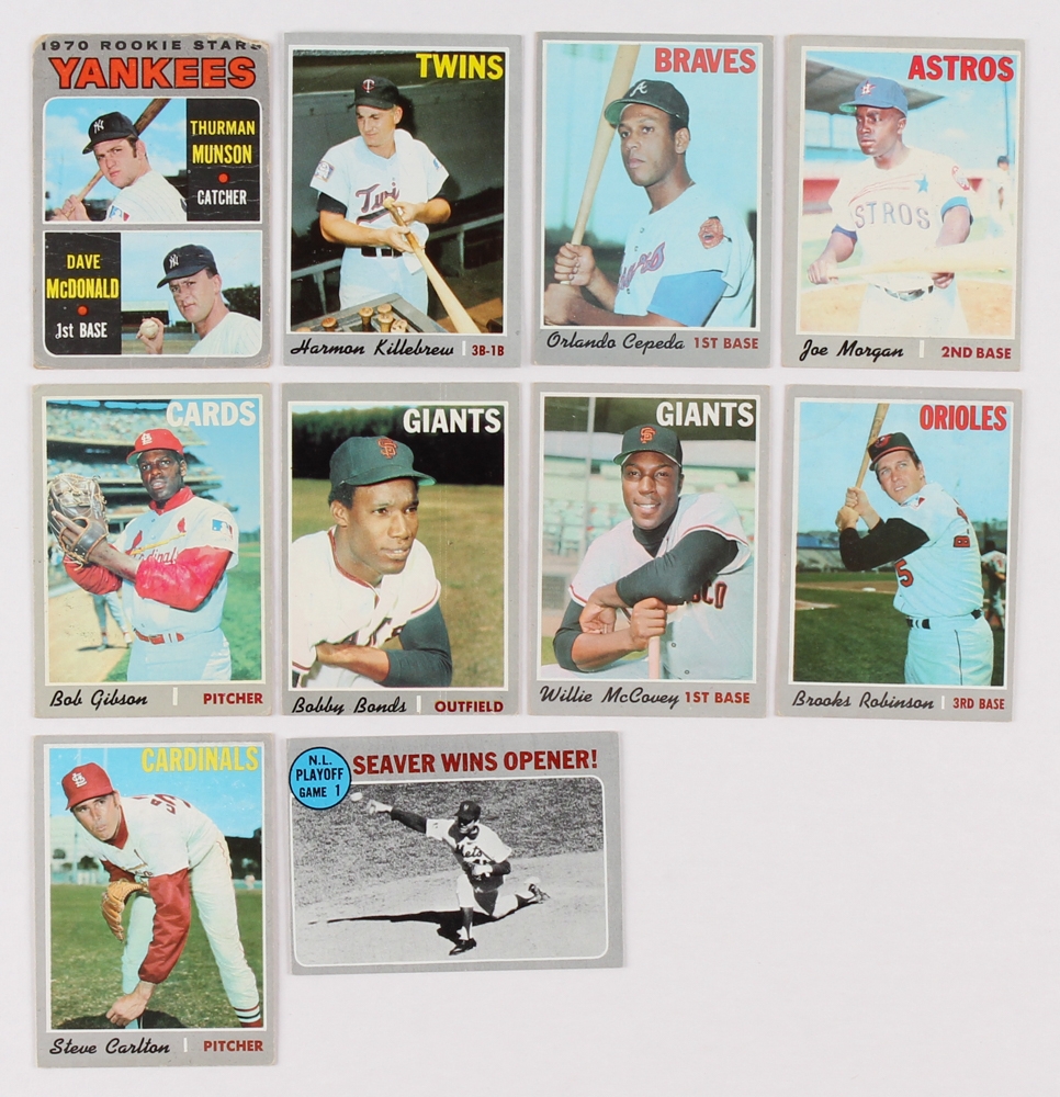 Lot of (10) 1969 Topps Baseball Cards | Pristine Auction