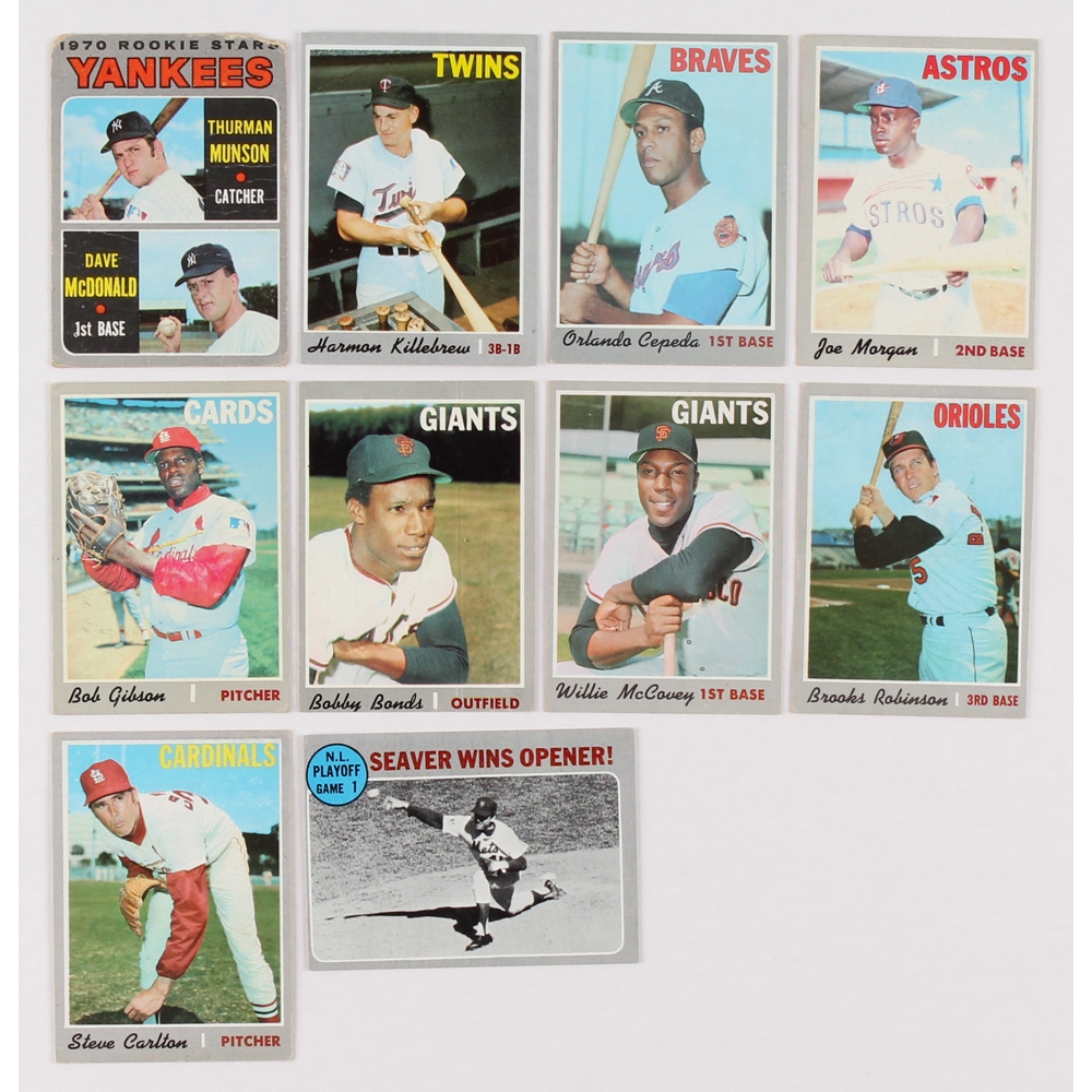 Lot of (10) 1969 Topps Baseball Cards | Pristine Auction