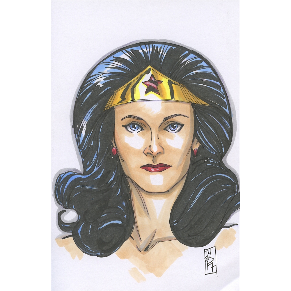Wonder Woman Drawing Color