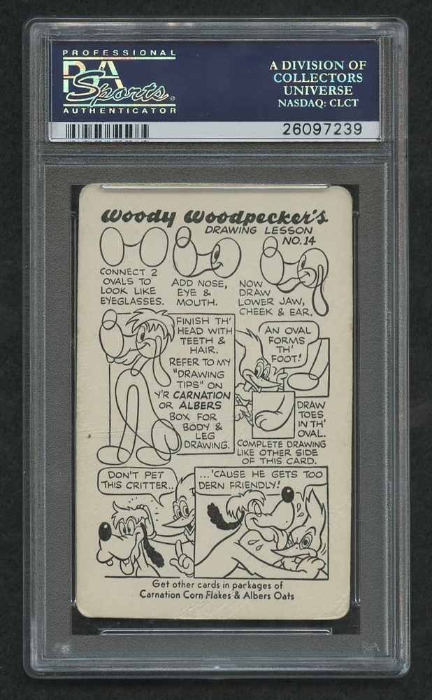 1953-54 Woody Woodpecker's Drawing Lessons #14 Dizzy Dog (PSA 4 ...