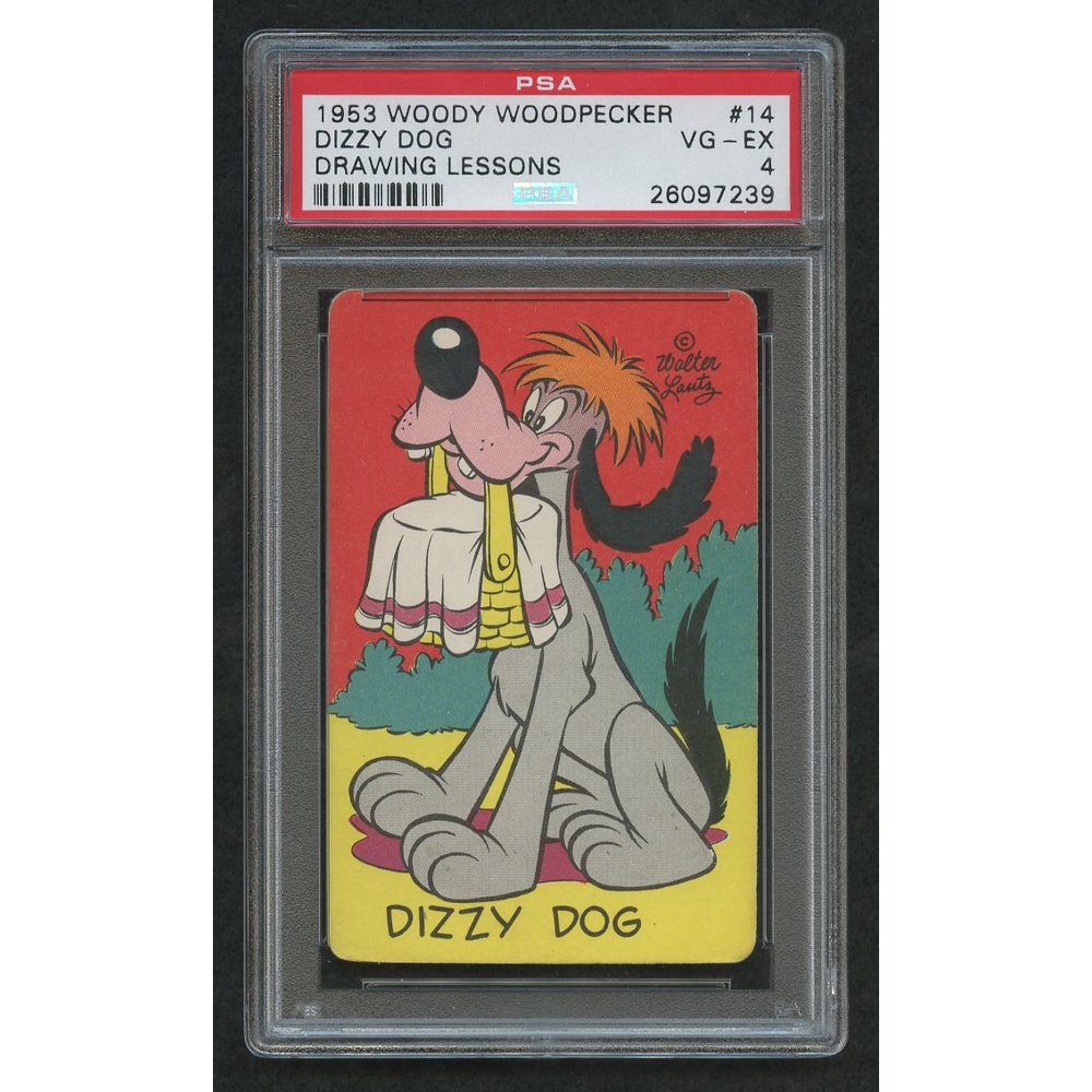 1953-54 Woody Woodpecker's Drawing Lessons #14 Dizzy Dog (PSA 4 ...
