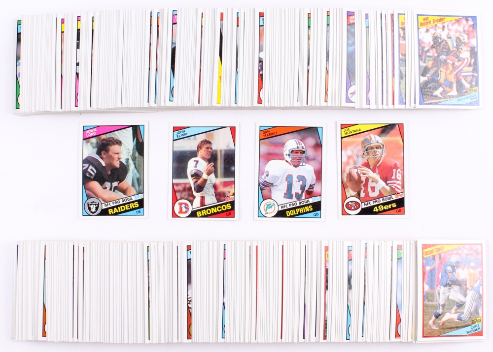 1984 Topps Complete Set of (396) Football Cards with #63 John elway ...