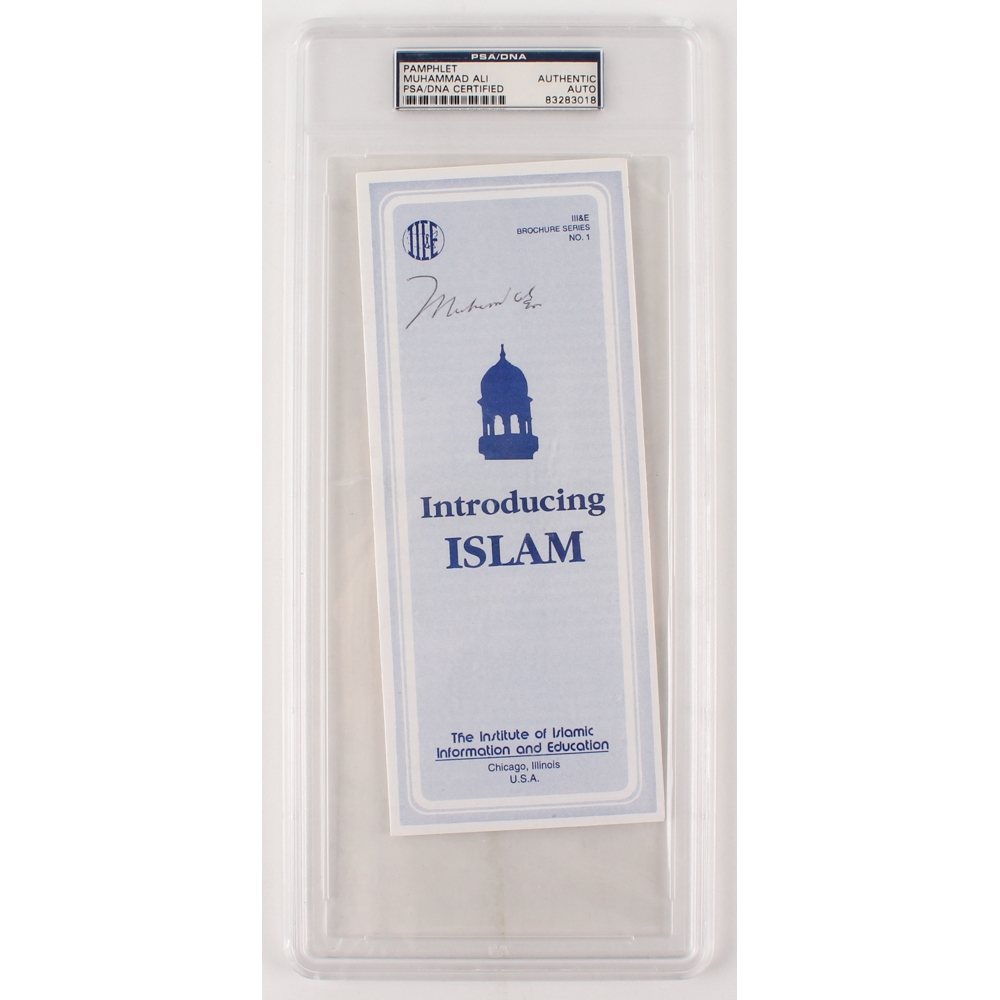 Muhammad Ali Signed "Introducing Islam" Brochure (PSA Encapsulated ...