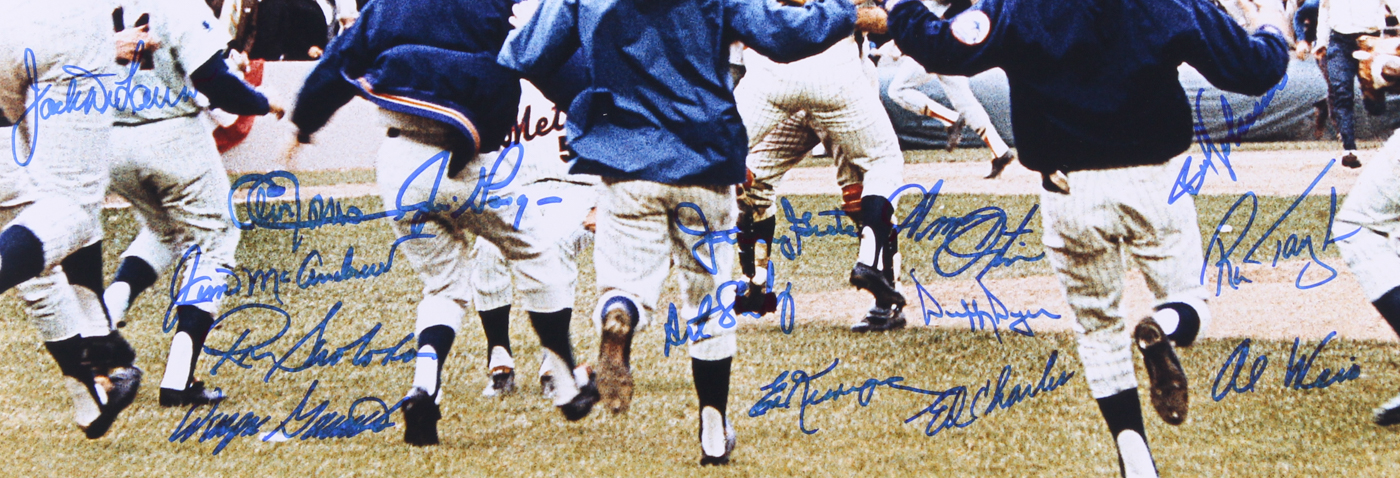 1969 Mets 16x20 Photo Team-Signed by (15) with Duffy Dyer, Ed Charles ...