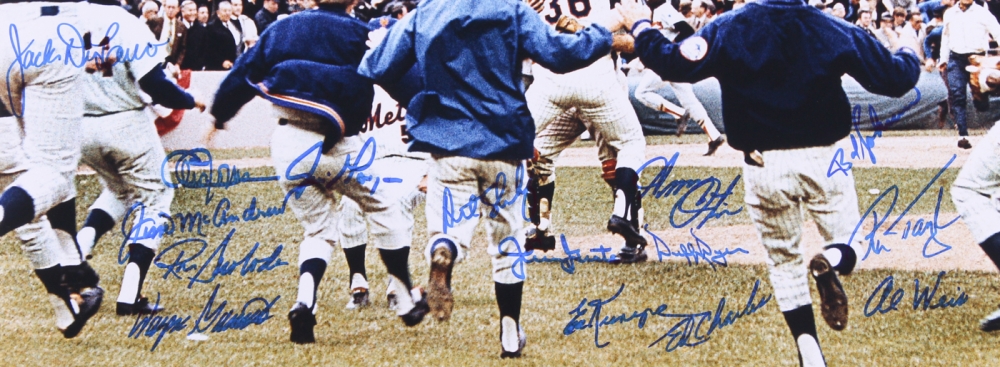 1969 Mets 16x20 Photo Team-Signed by (15) with Duffy Dyer, Ed Charles ...
