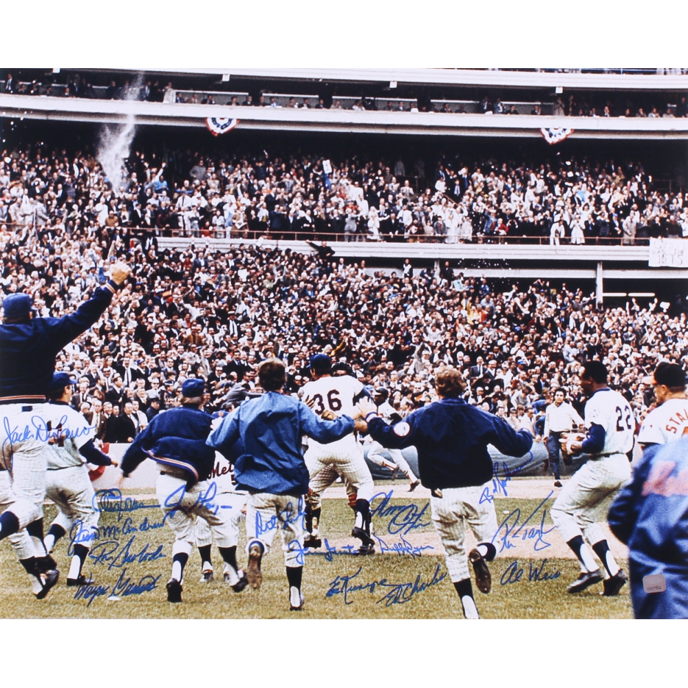 1969 Mets 16x20 Photo Team-Signed by (15) with Duffy Dyer, Ed Charles ...