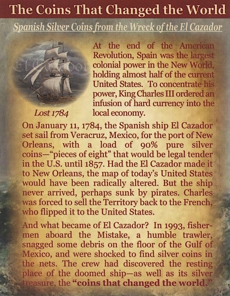 1777 - 1783 8 Reales MO FF Silver Shipwreck Coin from the El Cazador ...