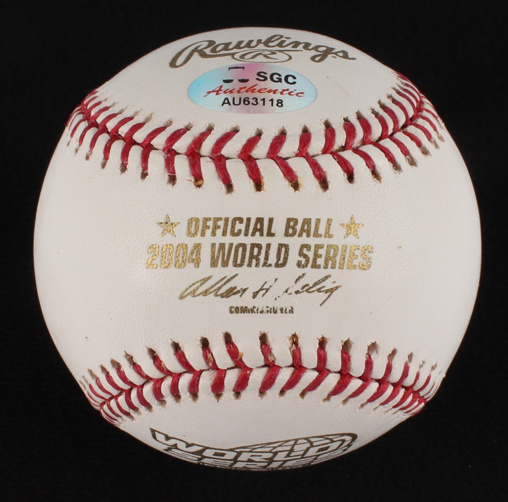 Kevin Millar Signed 2004 World Series Baseball Inscribed "Cowboy Up ...