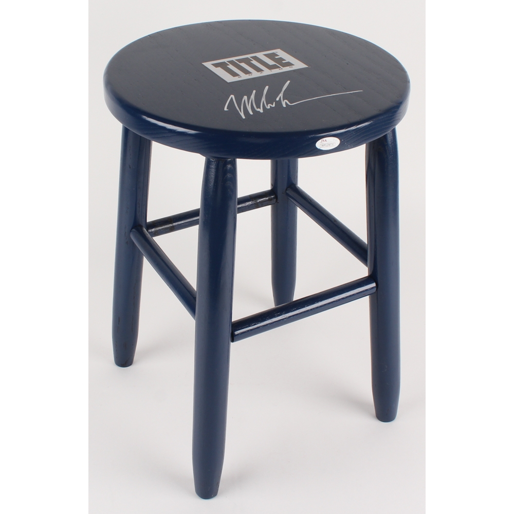 Mike Tyson Signed Title Boxing 18" Corner Stool (JSA COA) | Pristine ...