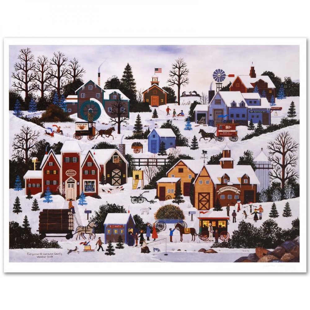 Jane Wooster Scott Signed "Evergreens of Lancaster County" Limited ...
