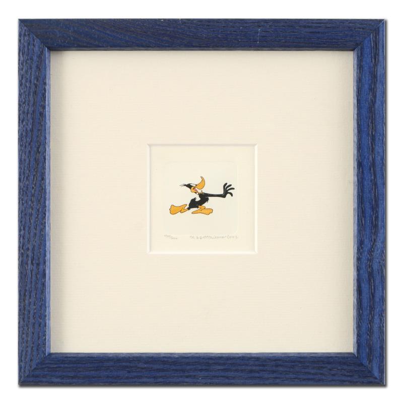 "Daffy Duck (Running)" Limited Edition 8x8 Custom Framed Etching with ...