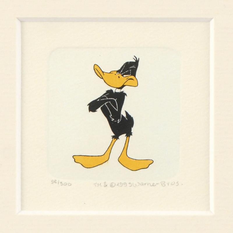 "Daffy Duck (Arms Crossed)" Limited Edition 9x9 Custom Framed Etching ...