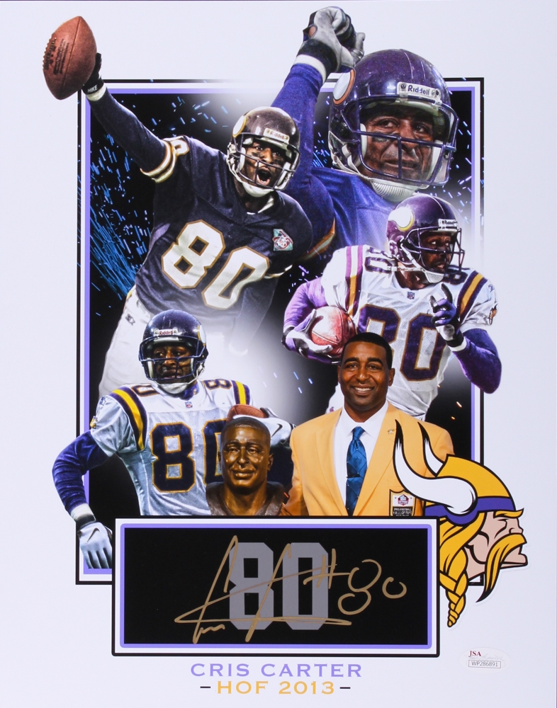 Cris Carter Signed Vikings 11x14 Photo (JSA COA) | Pristine Auction