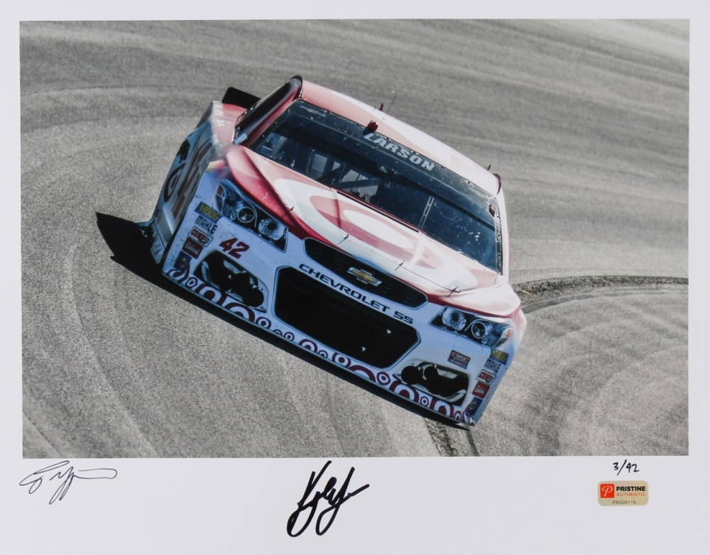 Kyle Larson Signed NASCAR Limited Edition 11x14 Photo #/42 (PA COA ...