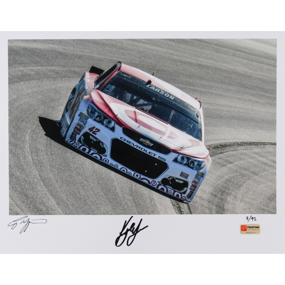 Kyle Larson Signed NASCAR Limited Edition 11x14 Photo #/42 (PA COA ...