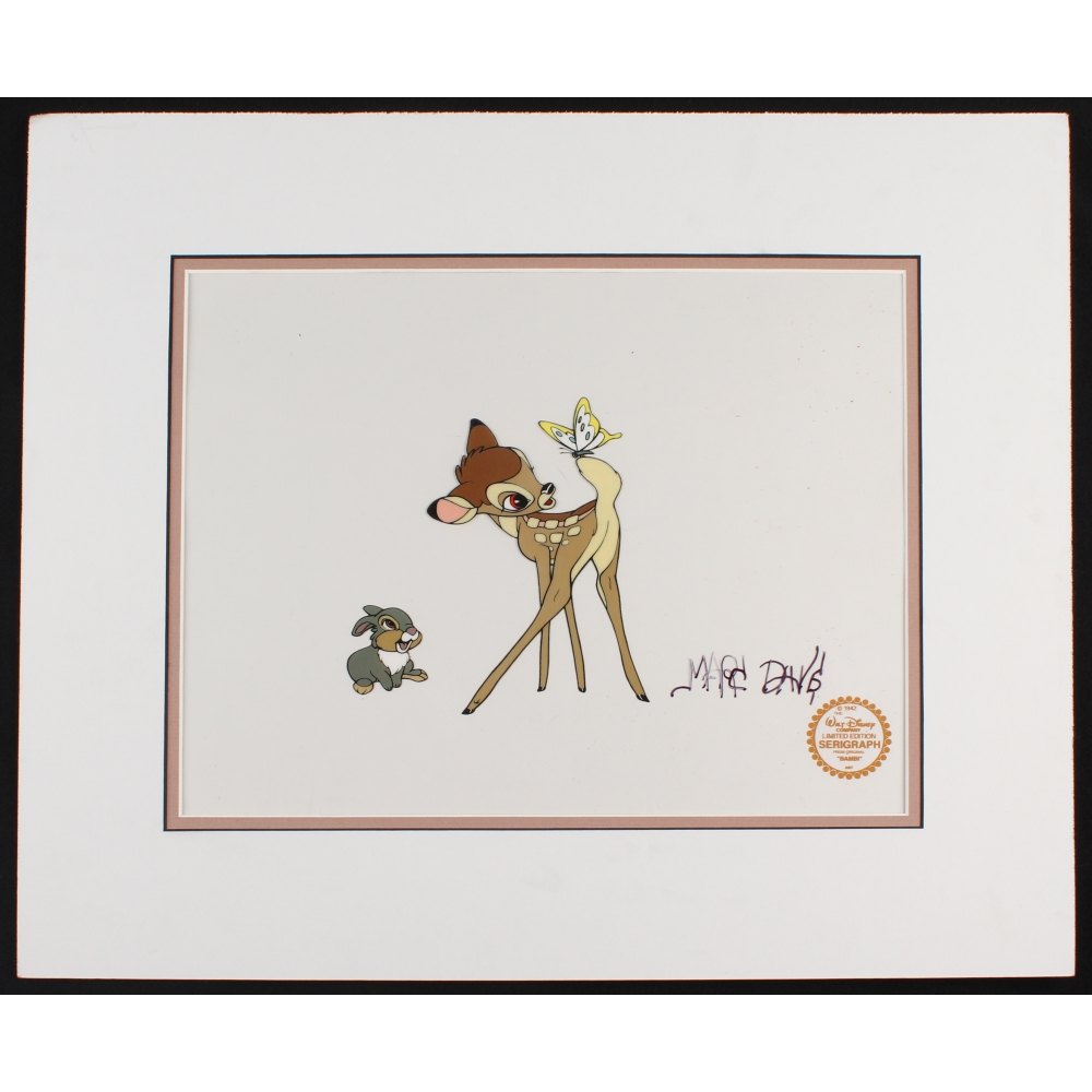 Marc Davis Signed Bambi Walt Disney LE Animation Matted Serigraph Cel ...