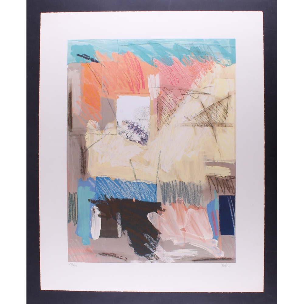 Lynn Elton Baker Signed LE MIXED MEDIA "Abstract Expressionist ...